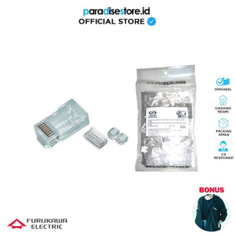Jual Konektor Utp 8 Position Modular Cat.6 Furukawa 50 Plugs ...