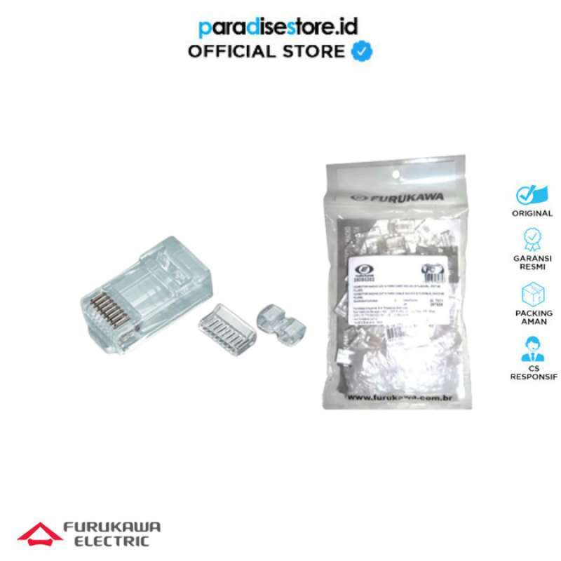 Jual Konektor Utp 8 Position Modular Cat.6 Furukawa 50 Plugs ...