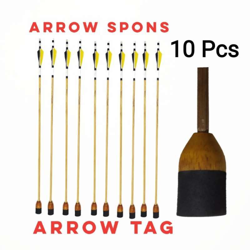 Promo Arrow tag 10 biji anak panah spons - diameter 7 mm - Diameter 6 ...