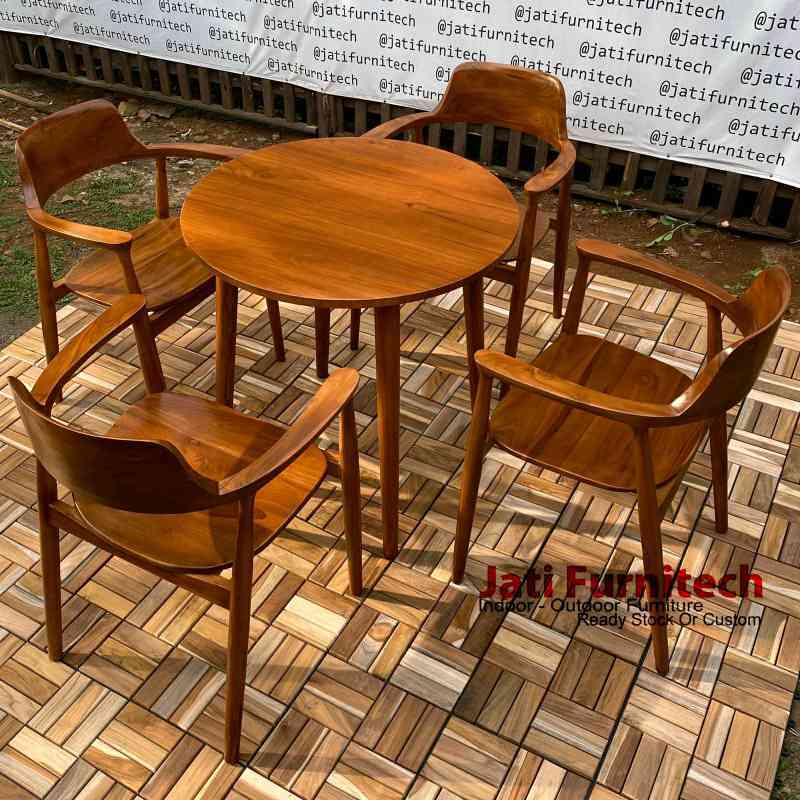 Jual set meja cafe jati - kursi cafe meja cafe - jati furnitech di ...