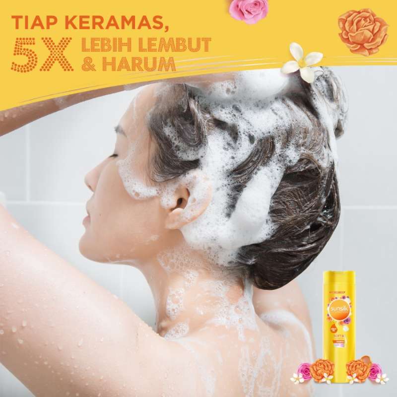 Jual Sunsilk Shampoo Soft & Smooth Halus & Lembut Kuning Pump 650ml Di ...