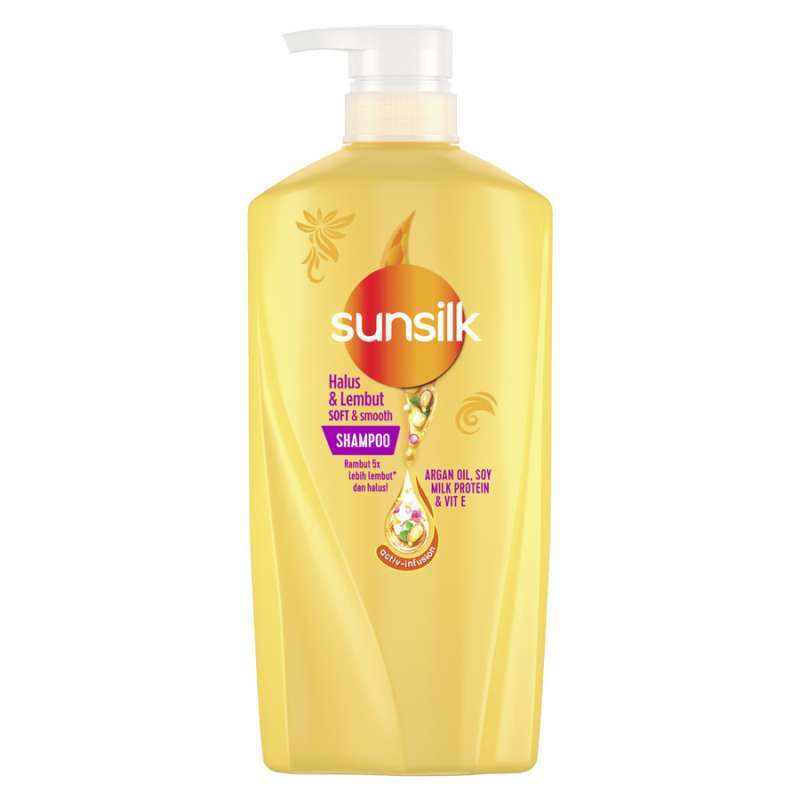 Jual Sunsilk Shampoo Soft & Smooth Halus & Lembut Kuning Pump 650ml Di ...