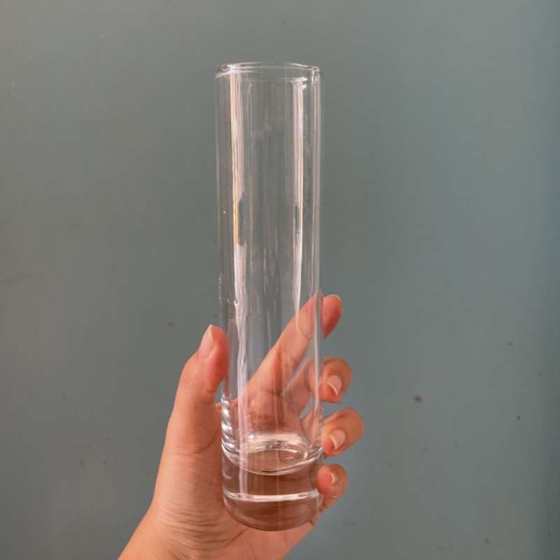 Promo vas bunga tinggi 20cm diameter 4 cm pot bunga mini lucu kaca ...