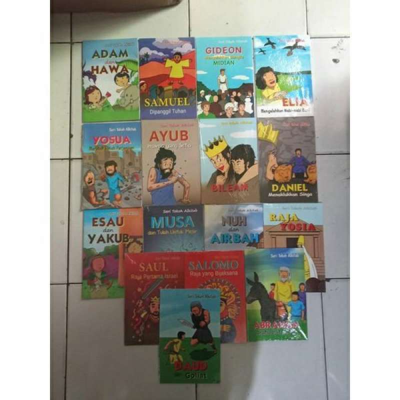 Jual Buku CERITA NABI tokoh alkitab isi 16 buku KRISTIANI BACAAN ANAK ...