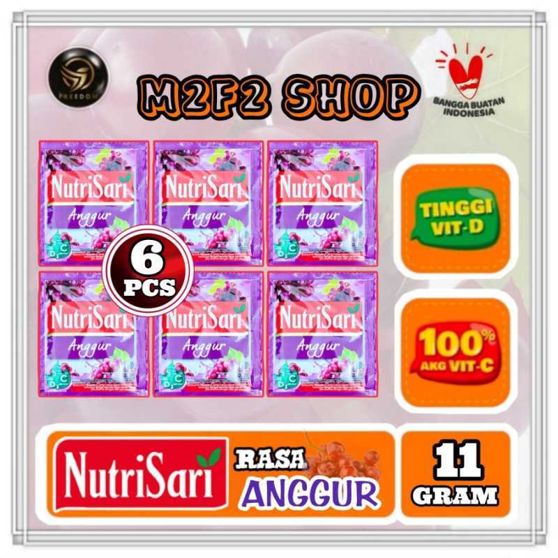 Promo Nutrisari Minuman Serbuk Rasa Anggur Sachet - 11 Gr (kemasan 6 ...