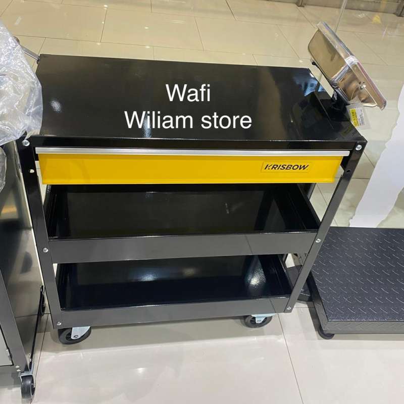 Jual Krisbow Lemari Bengkel Perkakas Tool Box Cabinet Trolley 3 Tingkat Di Seller Wafi Store ...