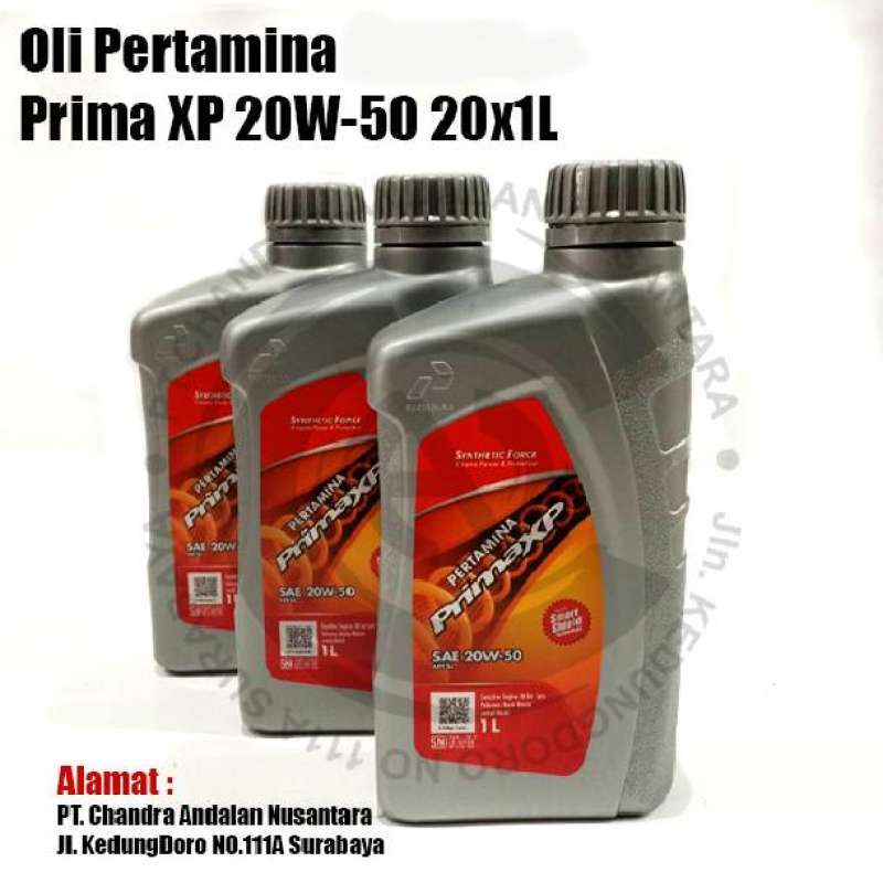 Jual OLI PERTAMINA PRIMA XP 20W-50 1LITER ASLI (6X1L) di Seller MURNI ...