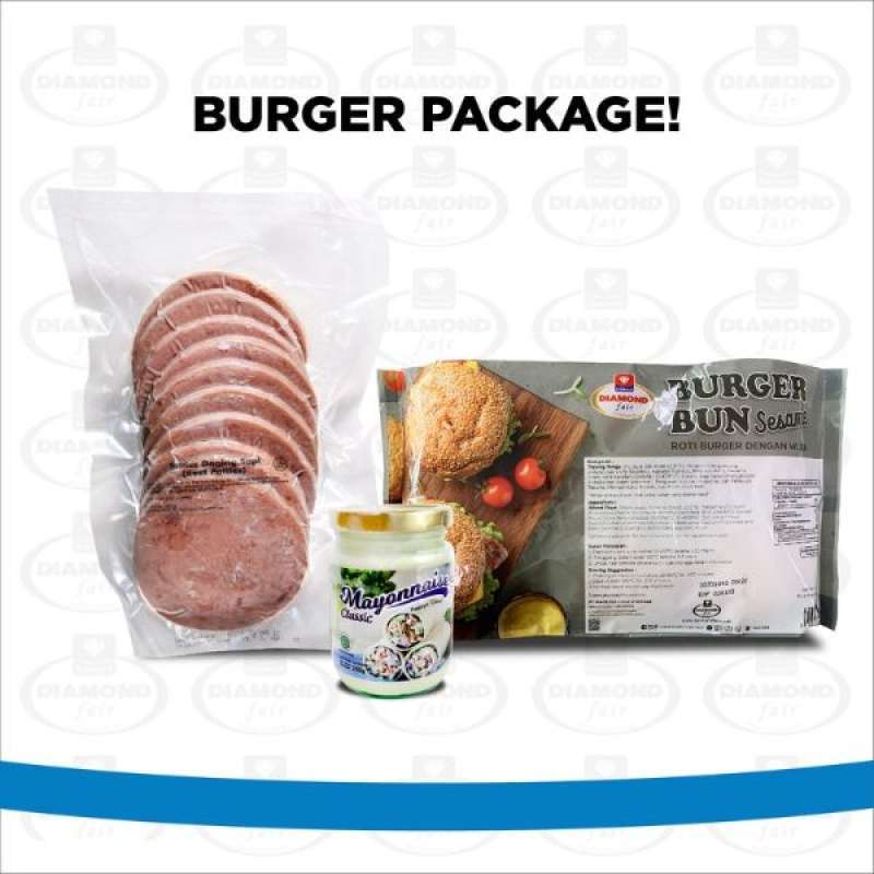 Jual BURGER BUN WITH SESAME, MAYONNAISE CLASSIC, BAVARI BEEF PATTIES di ...