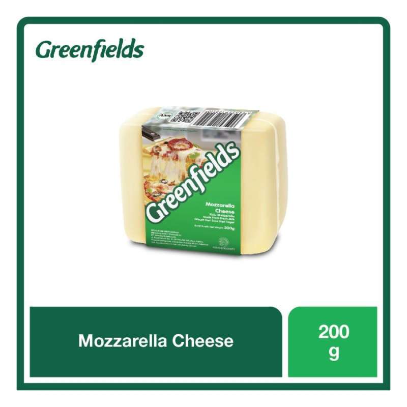 Jual Greenfields Mozzarella Block Cheese 200gr Keju Blok Kotak ...