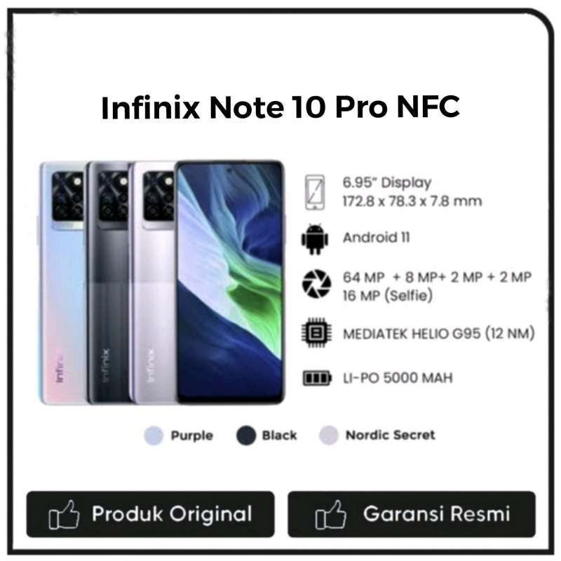 Jual Infinix Note Pro NFC GB Infinix Note Pro NFC GB Garansi Resmi Indonesia