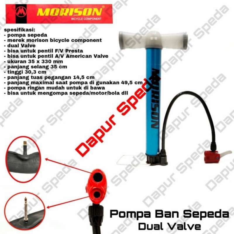 Jual POMPA BAN SEPEDA LIPAT MTB FIXIE BMX / MOTOR KOMPA PENDEK BESI ...
