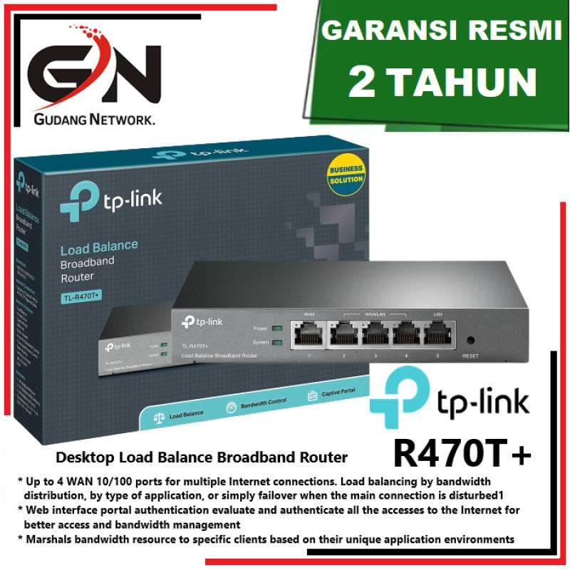 Promo Tp-Link Load Balance Broadband Router Tl-R470T+ Diskon 10% di ...