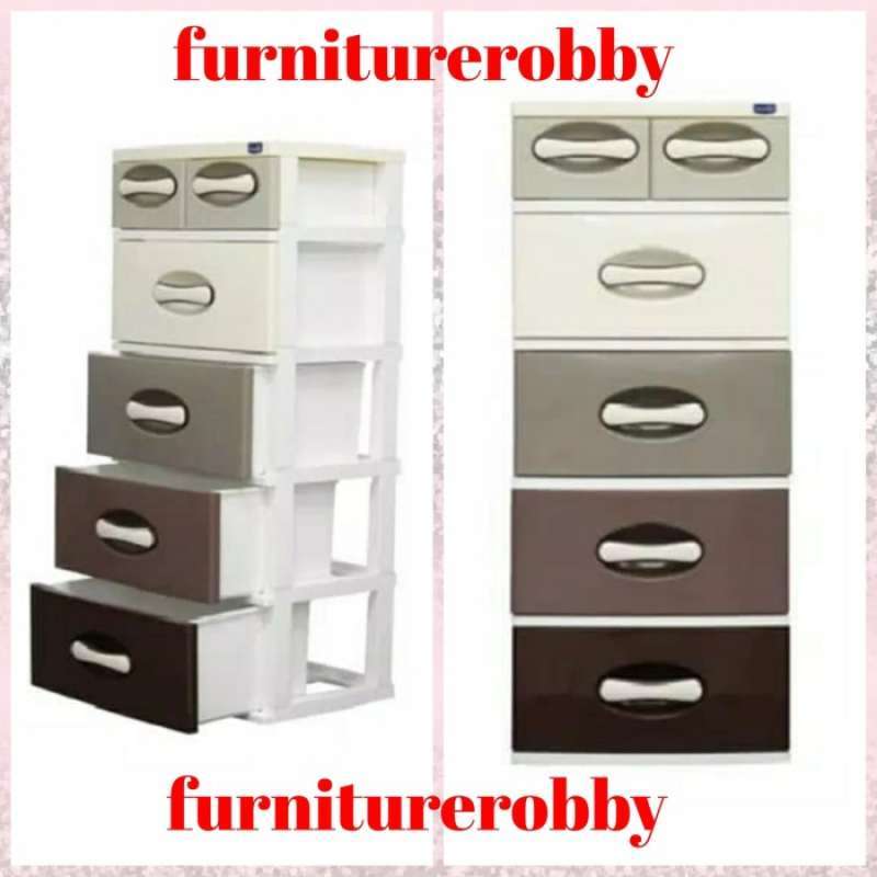 Jual Lemari Plastik Laci Plastik 5 Susun Rovega Ckh-540 di Seller Varen ...