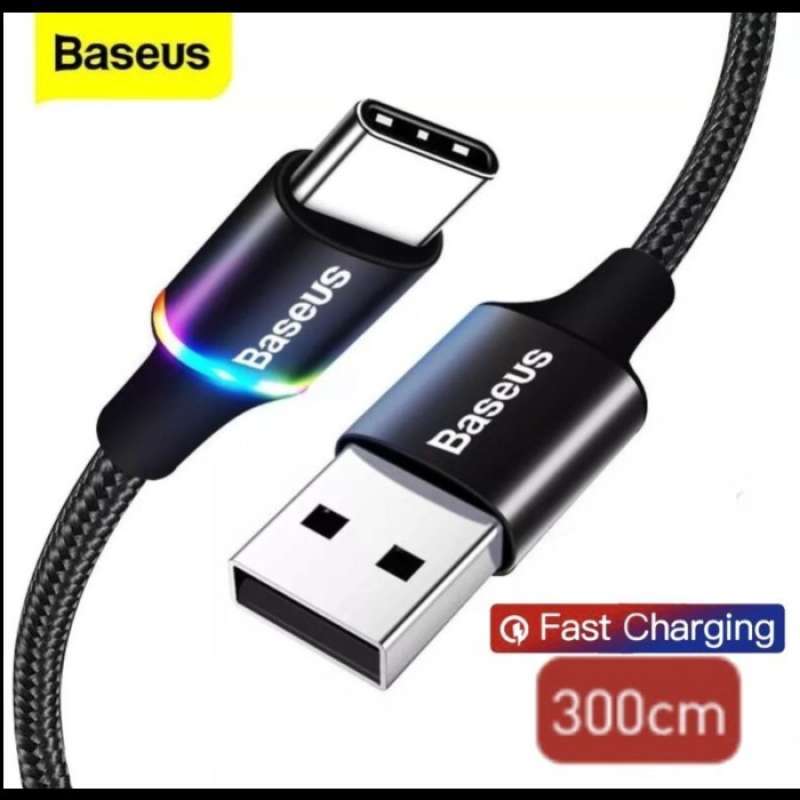 Jual Baseus Kabel Data USB Type-C Cafule fast Charging 2A Original -3 Meter di Seller RTT ...