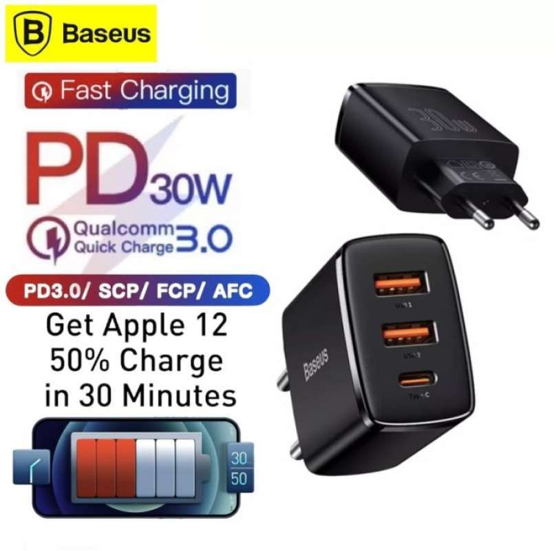 Jual BASEUS Batok Kepala Compact Quick Charger 20W USB Type-C Fast ... Jual BASEUS Batok Kepala Compact Quick Charger 20W USB Type-C Fast ...