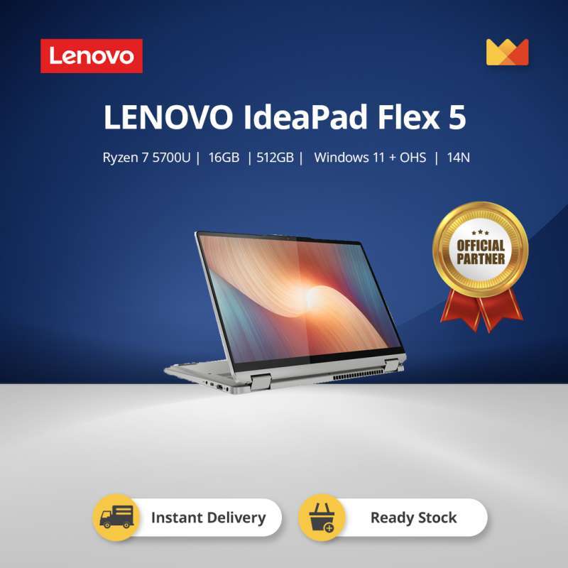 Jual Lenovo Ideapad Flex 5 (r7/16gb/512gb/14/win11+ohs) -grey ...