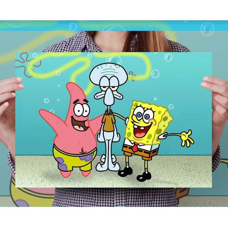 Jual Oem Spongebob Action Figure Poster Anime [a3] Di Seller Nostalgia ...