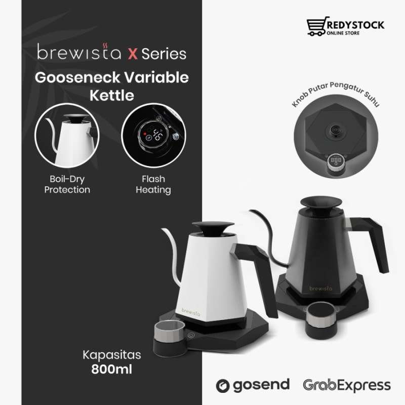 Promo BREWISTA X SERIES GOOSENECK VARIABLE KETTLE 800ML 5th GENERATION ...
