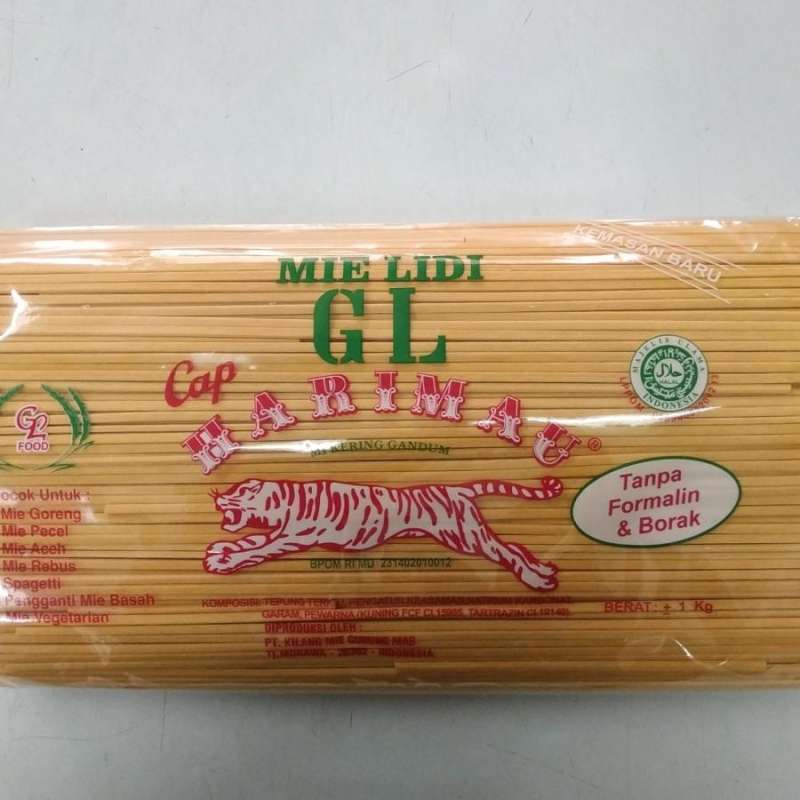 Jual Mie lidi cap harimau 1 kg di Seller ANTO FROZEN FOOD SARASWATI ...