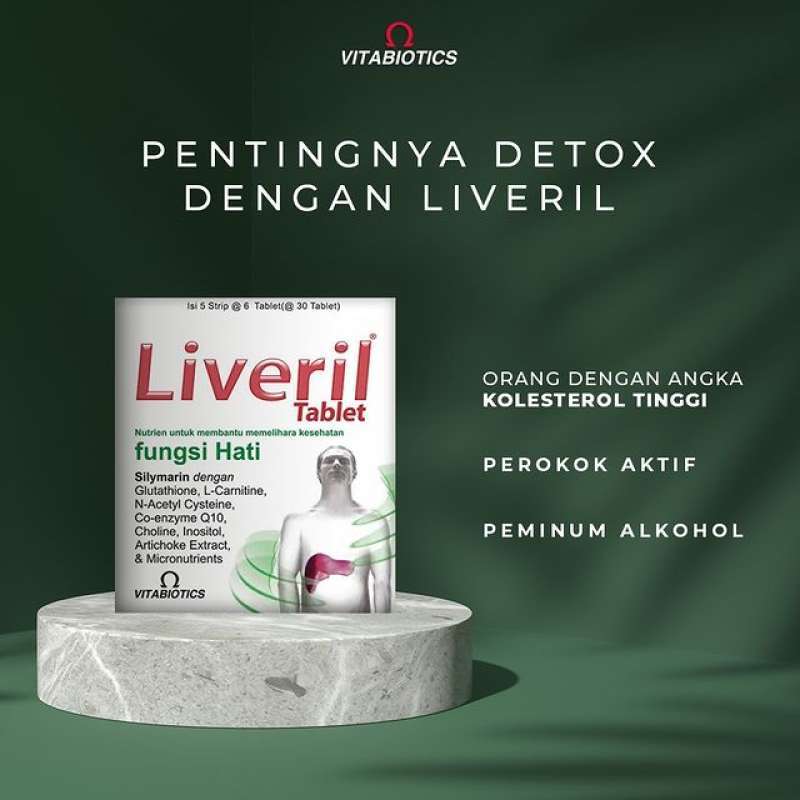 Promo Vitabiotics Liveril 30 Tablet - Memelihara Fungsi Hati Liver ...