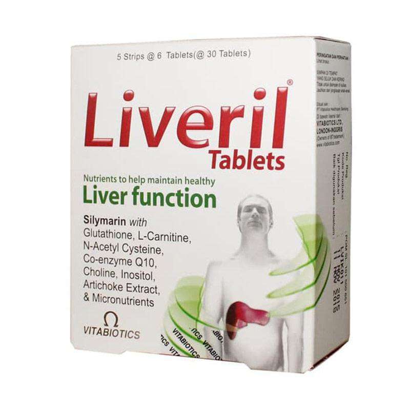 Promo Vitabiotics Liveril 30 Tablet - Memelihara Fungsi Hati Liver ...