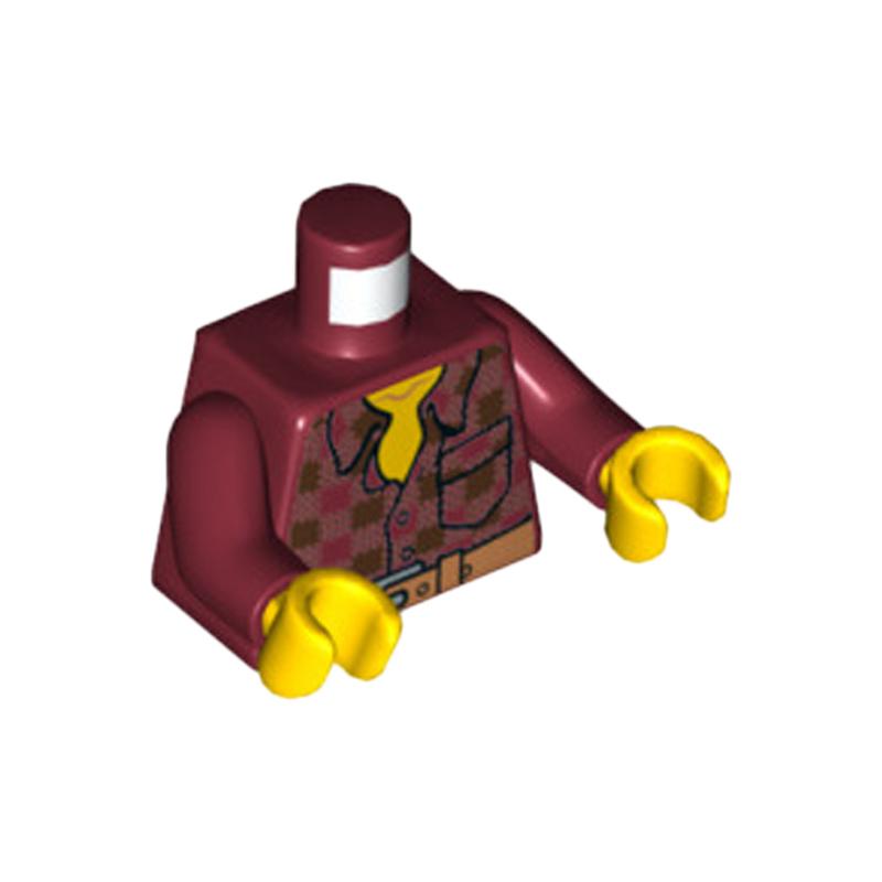 Promo LEGO PARTS 6022484 Torso - Mini Upper Part No. 2035 New Dark Red ...