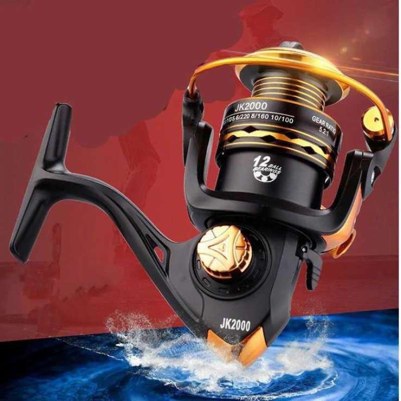 Jual Gold Sharking JK5000 Reel Pancing Spinning 4.7:1 Ball Bearing 12 ...
