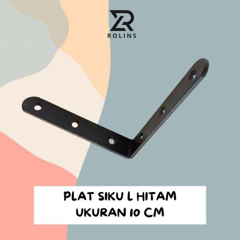 Jual Siku L 100 X 100 Mm Stainless Hitam 10 Rak Penyangga Kayu Plat ...