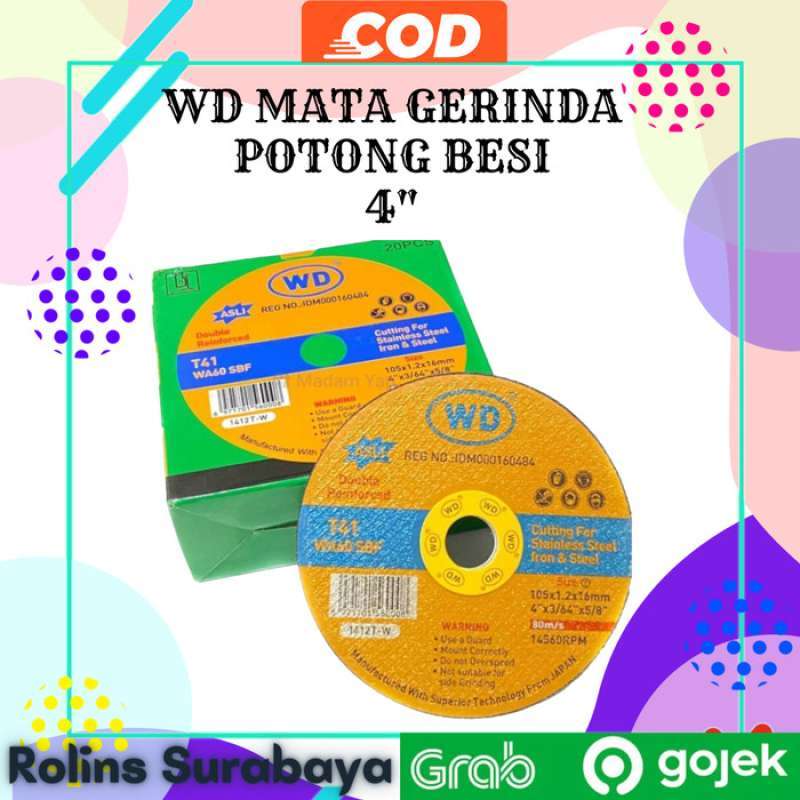 Jual 1 kotak isi 20 potong wd besi mata gerinda potong wd isi 20 pcs ...