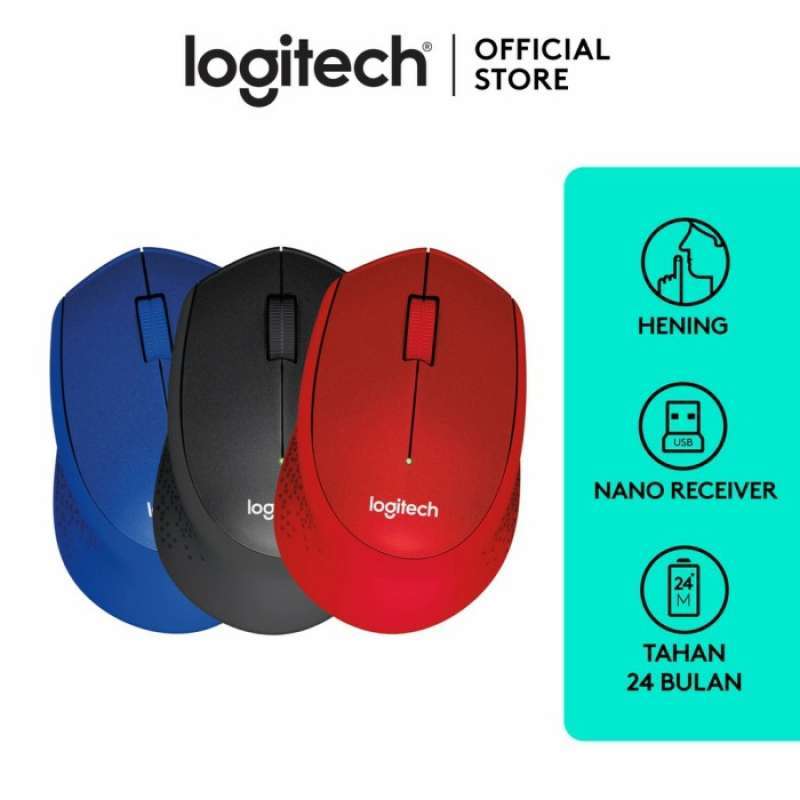 Promo Logitech M331 Silent Plus Wireless Mouse Original Garansi Resmi ...