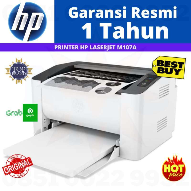 Promo PRINTER HP LASERJET M107A M 107 A M 107A PRINT HITAM PUTIH Diskon ...