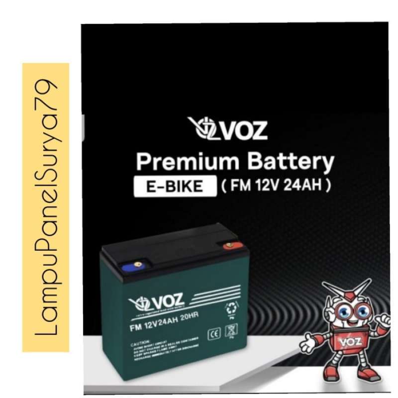 Promo Aki Battery Voz Fm 12V 24Ah E-Bike Aki Sepeda Listrik Diskon 10% ...