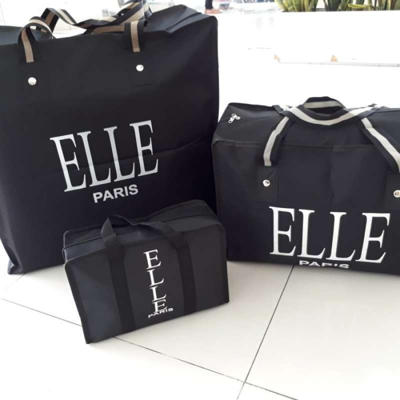 Promo tas bahan elle set/ tas barang / tas belanja/ tas travel. di ...