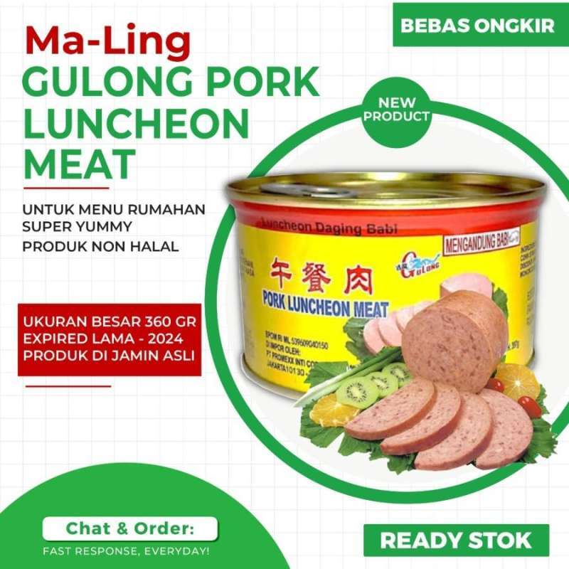 Jual Maling Pork Luncheon Meat Kaleng 397gr Fyf (daging Ham Babi Kaleng ...