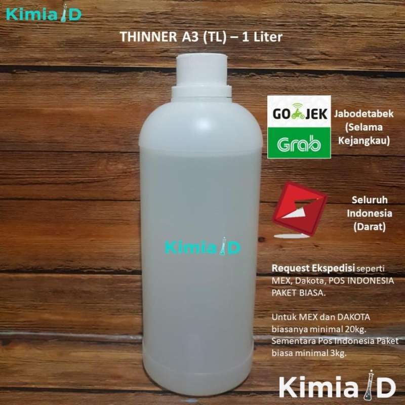 Jual Thinner TL - 1 Liter - Thinner Tol - Thinner - Solvent di Seller ...
