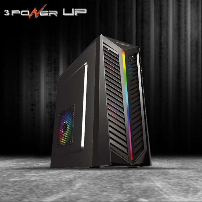 Jual Casing Power Up Powermax M-atx With Psu 500w Led Rgb - Hitam Di ...