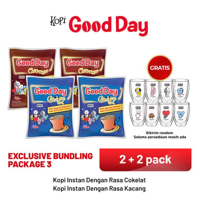 Jual [GOOD DAY SPECIAL EDITION BT21] EXCLUSIVE BUNDLING PACKAGE 3 di ...