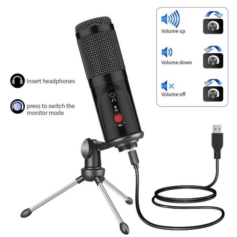 Jual GLO - YICHUANG Microphone Condenser USB DJ Live Recording with ...