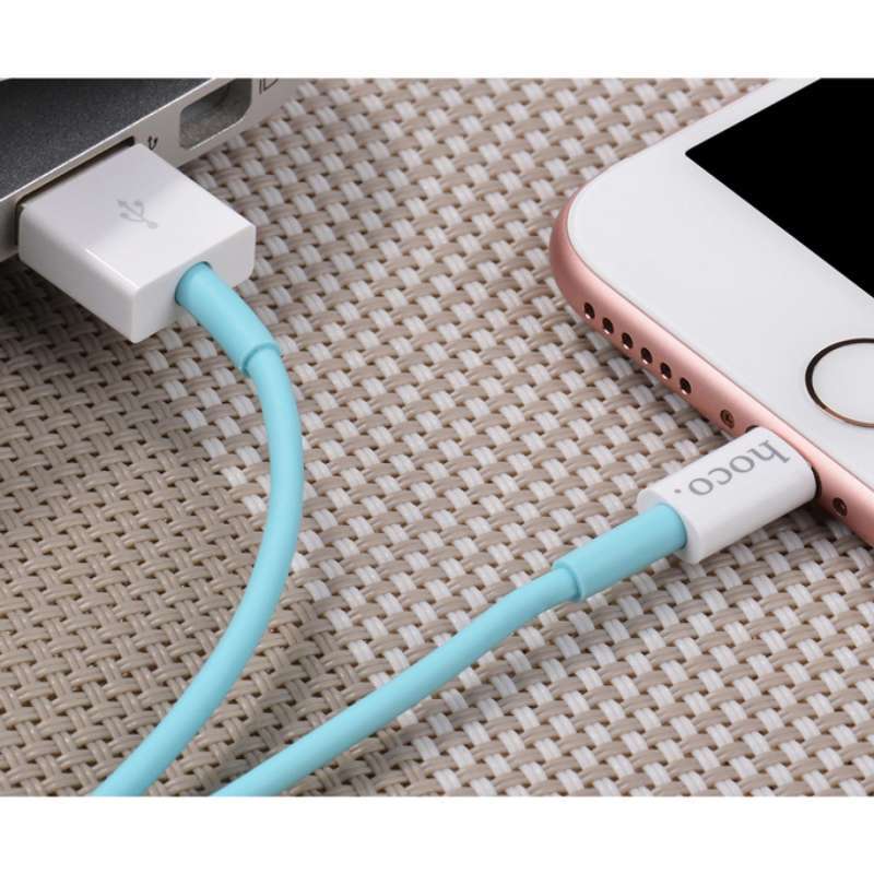 Jual Hoco X8 Lightning Charging Cable 1m For Iphone/ipad Warna Biru ...
