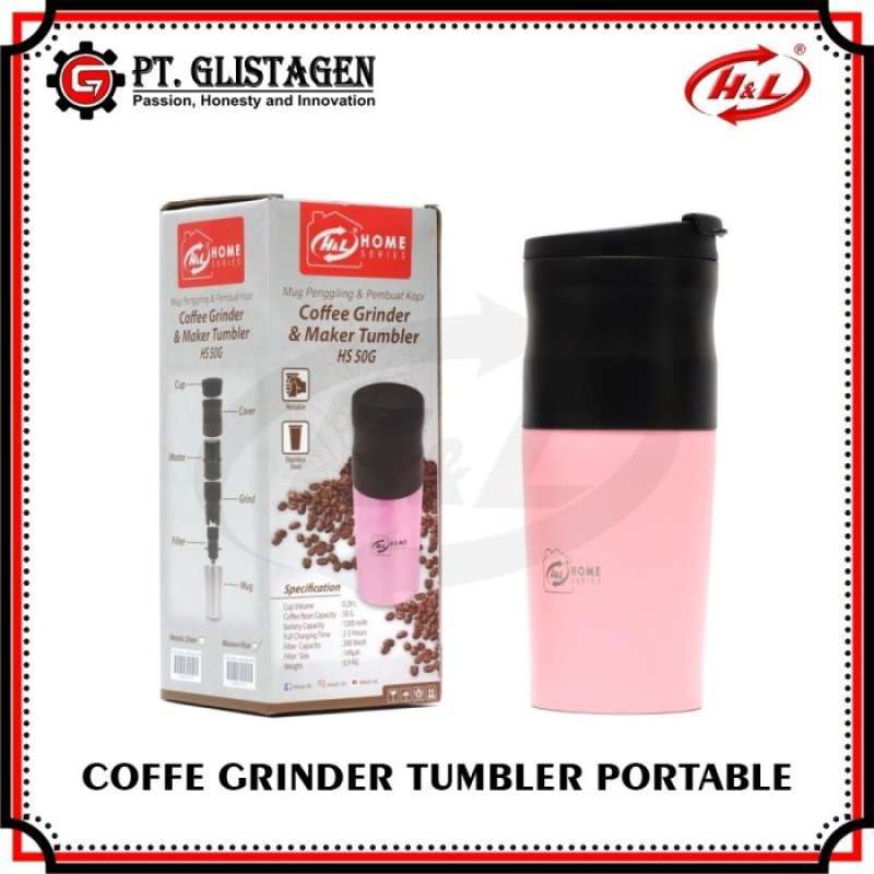 Jual Coffee Maker Portable Grinder Kopi Elektrik Set Tumbler ...