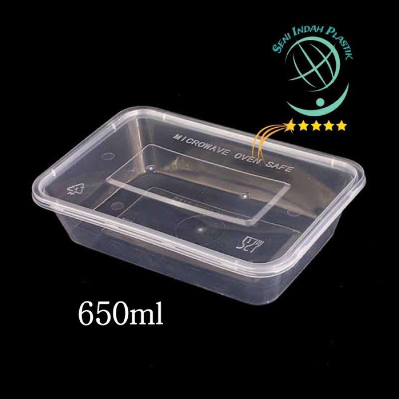 Promo Thinwall Kotak 650ml Isi 25pcs Food Container Box Nasi Kota