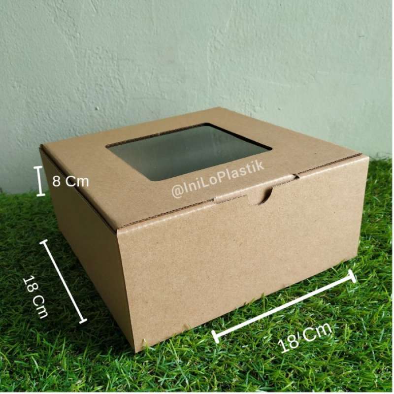 Promo @1PACK KOTAK KUE WINDOW / DUS ROTI / CAKE BOX / BOX CB KACA ...