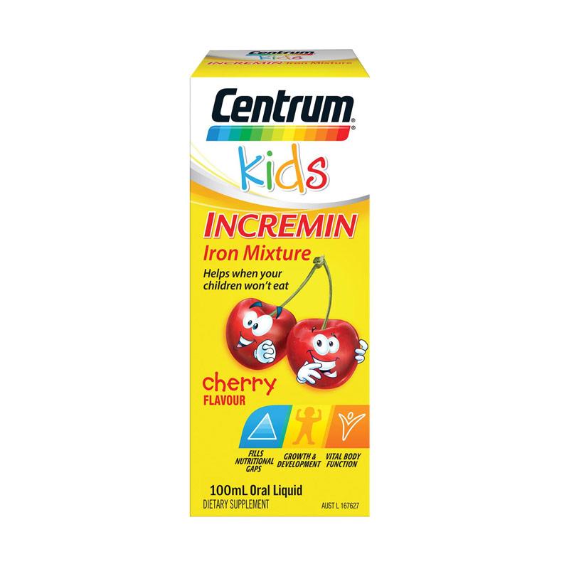 Jual Centrum Kids Incremin Iron Mixture Vitamin Anak [100 mL] di Seller ...