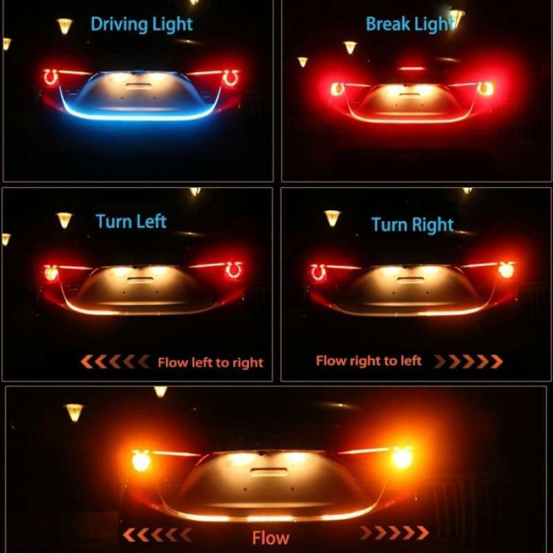 Jual LAMPU LED KNIGHT RIDER SEIN FLOW BAGASI WITH TURN SIGNAL AND BRAKE ...