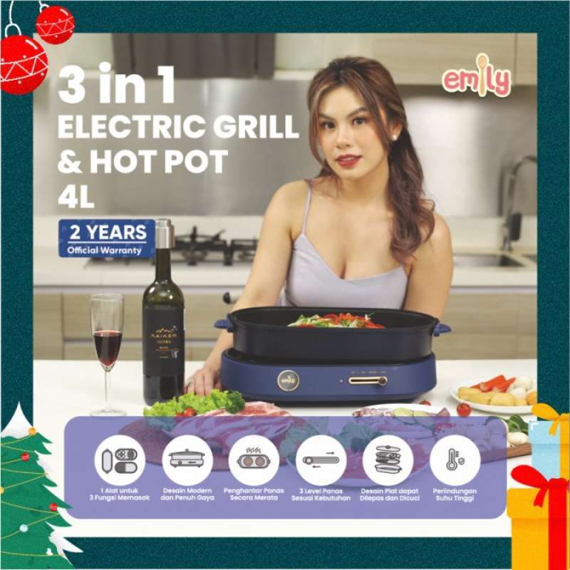 Jual Emily - 3 In 1 Electric Grill and Hotpot 4L di Seller Smartans - Kapuk, Kota Jakarta Barat ...
