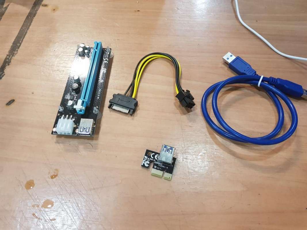 Jual GPU USB 3.0 Riser 1x-16x 6x Solid capacitor + pcie splitter di ...