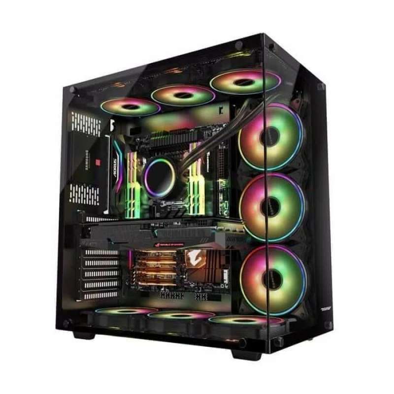 Jual PARADOX GAMING TRICKSTER Front and Side Tempered Glass ATX Case di ...