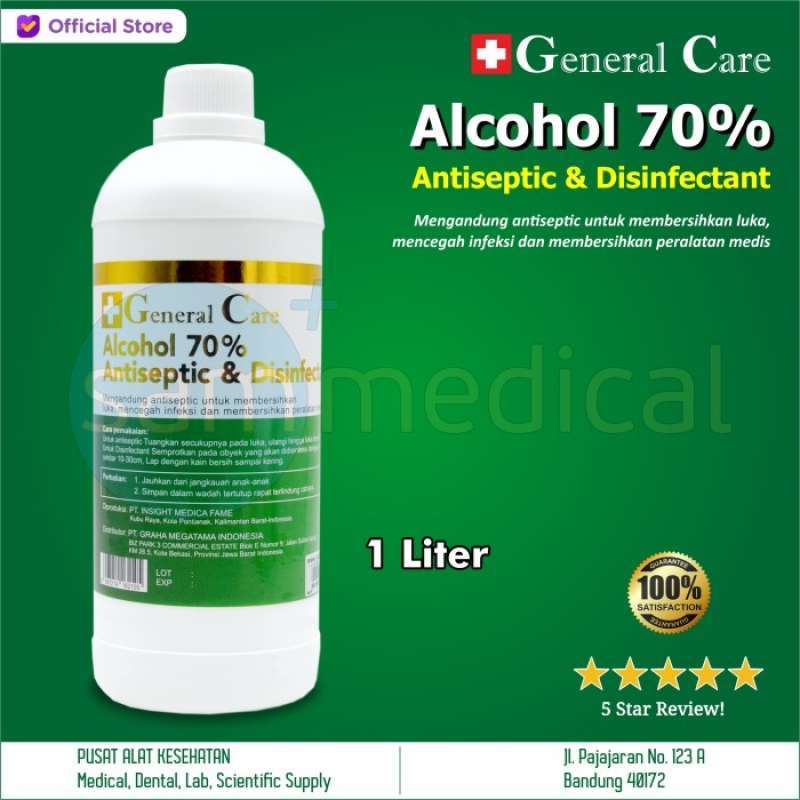 Jual General Care Alkohol atau Alcohol 70 persen 1 Liter di Seller SAM ...