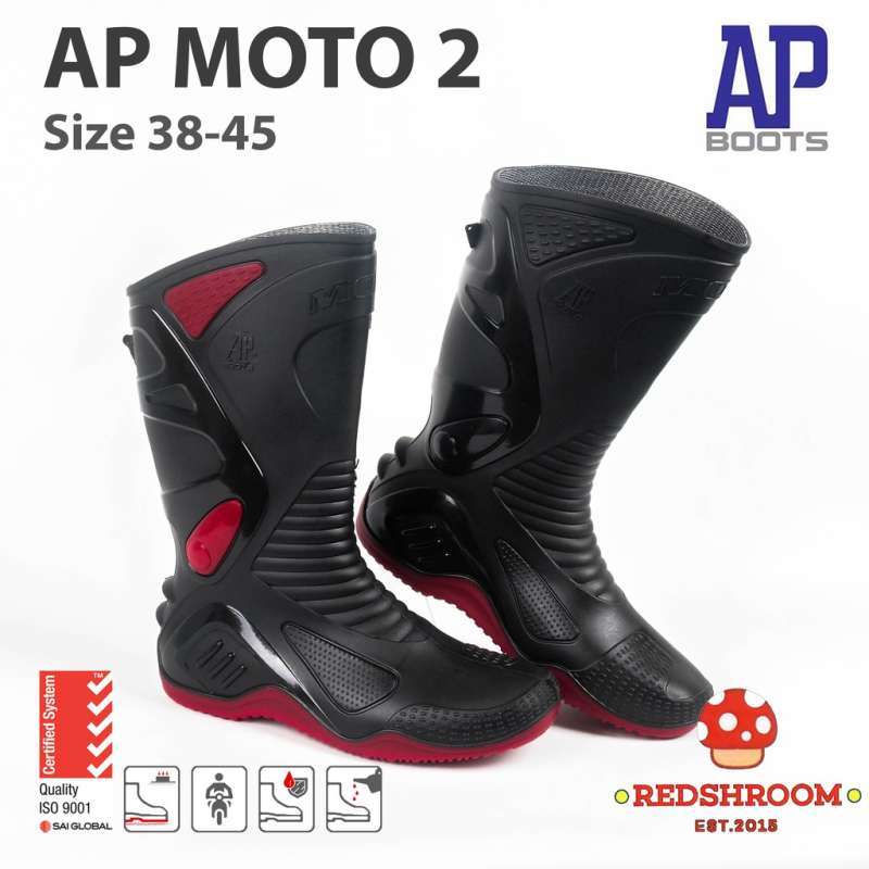 SEPATU BOOTS KARET MERK super AP BOOTS
