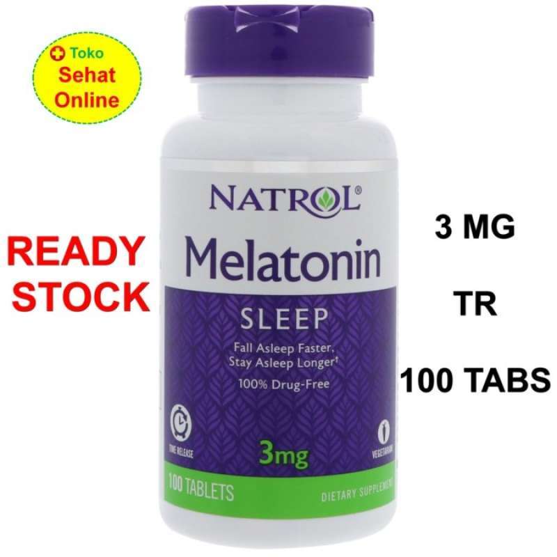 Promo MELATONIN - TR TABLET NATROL MG 100 3 Diskon 17% di Seller PALANG ...